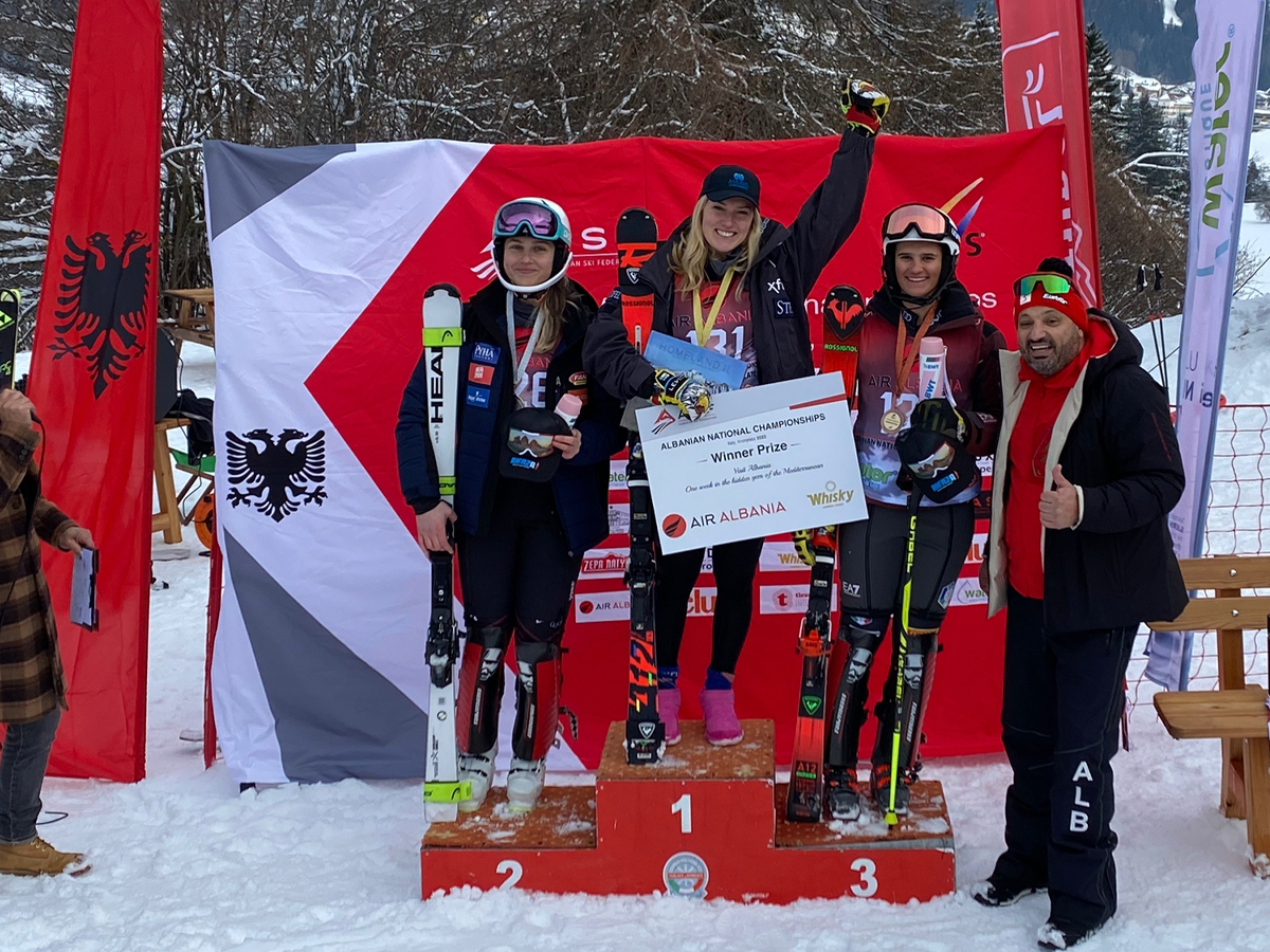 Ambra Pomaré è 3a nello slalom Fis dei Campionati nazionali albanesi a ...