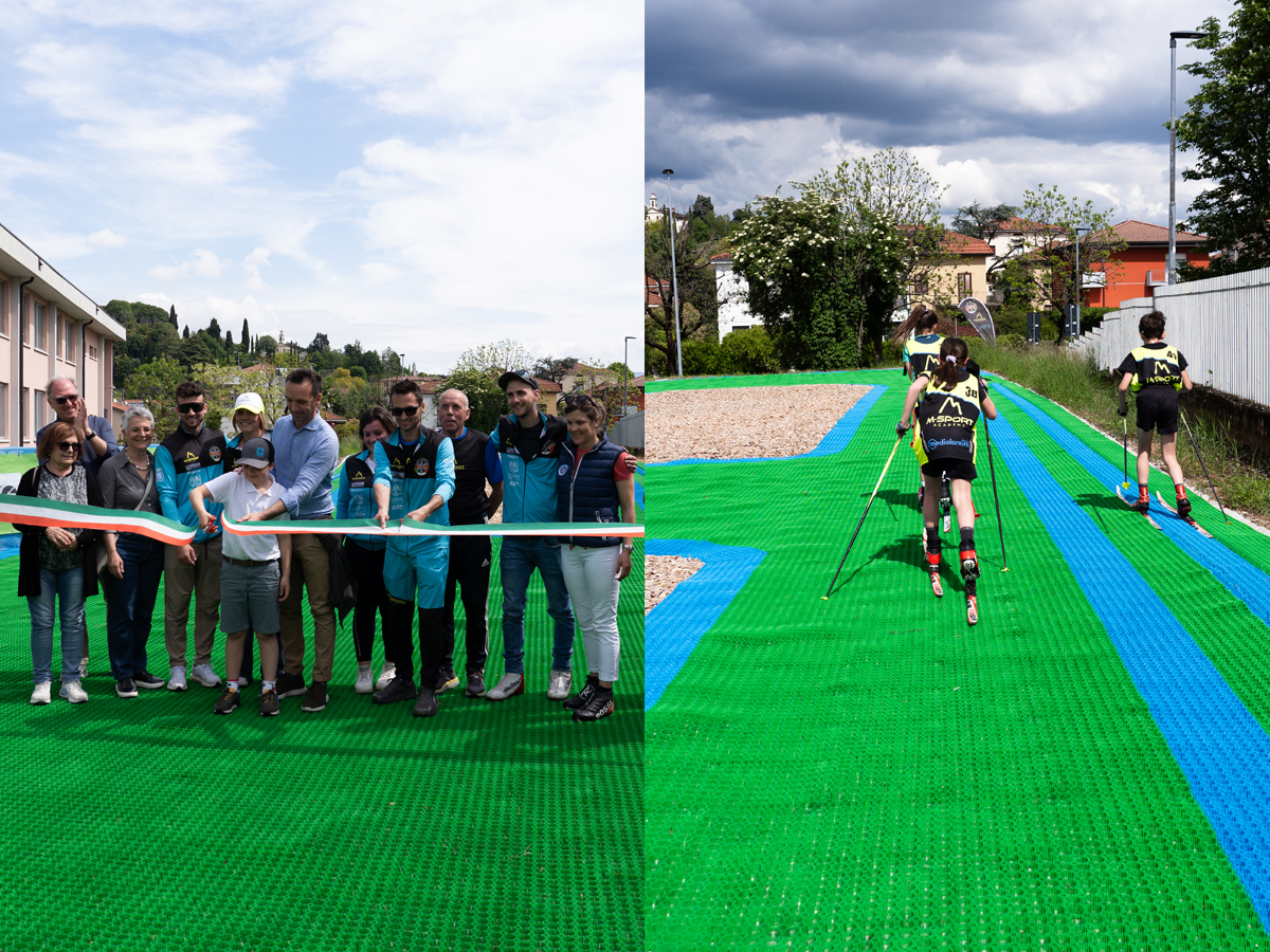 Neveplast inaugura a Bergamo una nuova pista da sci di fondo Urban Ski ...