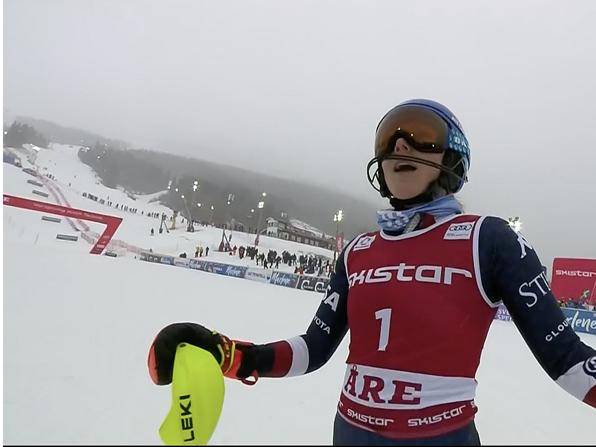 Slalom Åre, Mikaela Shiffrin padrona della prima manche! - SciareMag