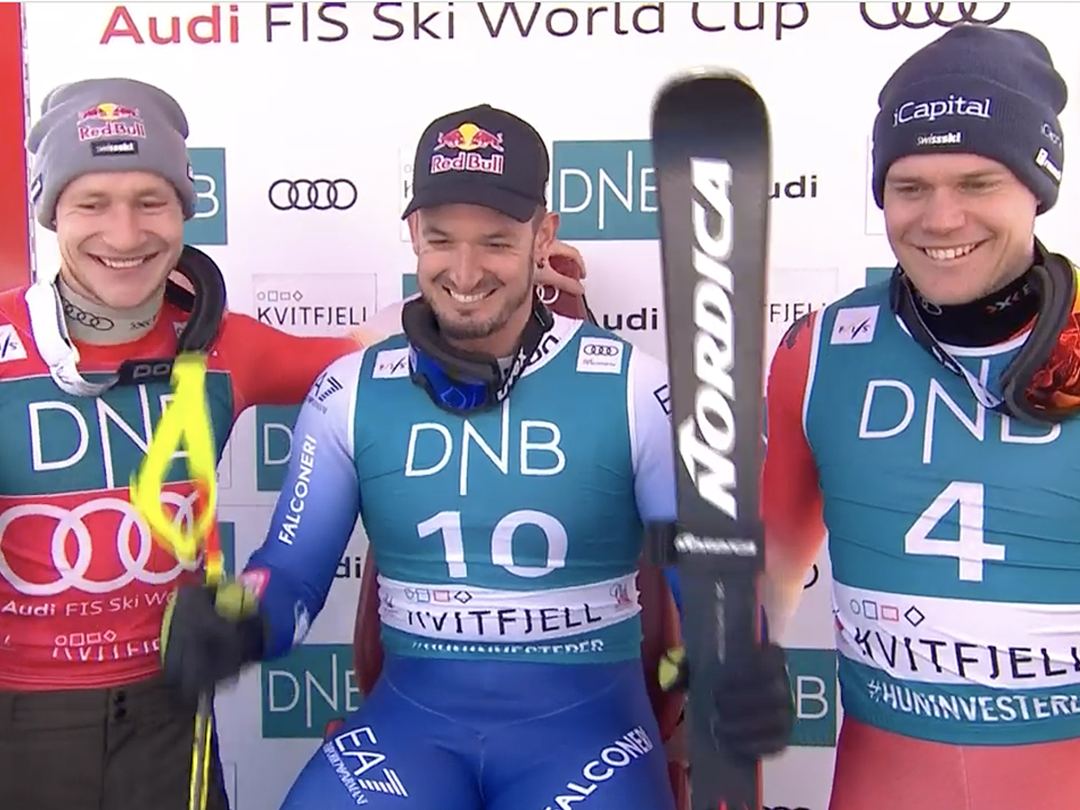 Esulta Dominik Paris, la discesa sulla Olympiabakken di Kvitfjell è sua ...